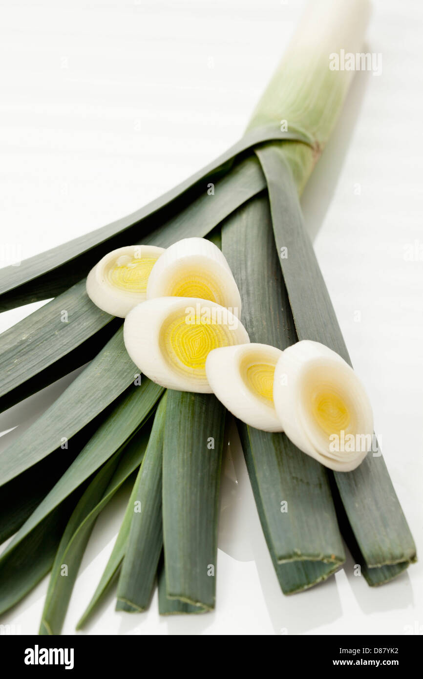 Slices of fresh leek hi-res stock photography and images - Alamy
