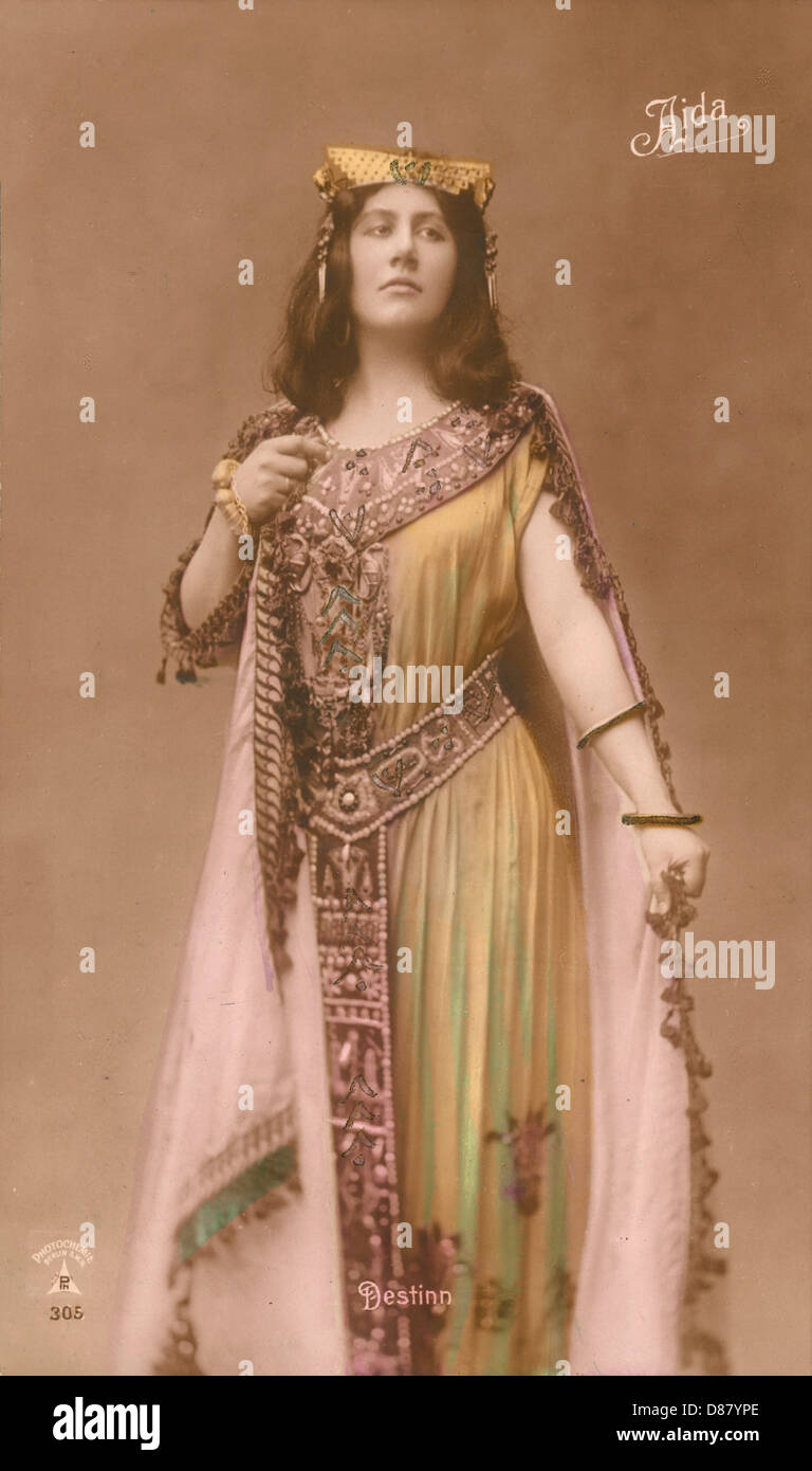 Emmy Destinn - Aida 1909 Stock Photo - Alamy