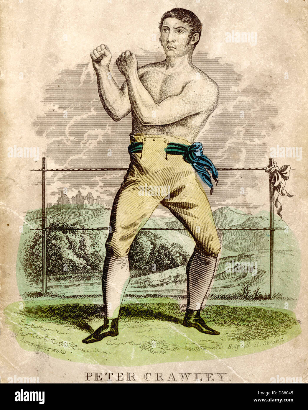 Peter Crawley - British Bare-knuckle boxer Stock Photo - Alamy