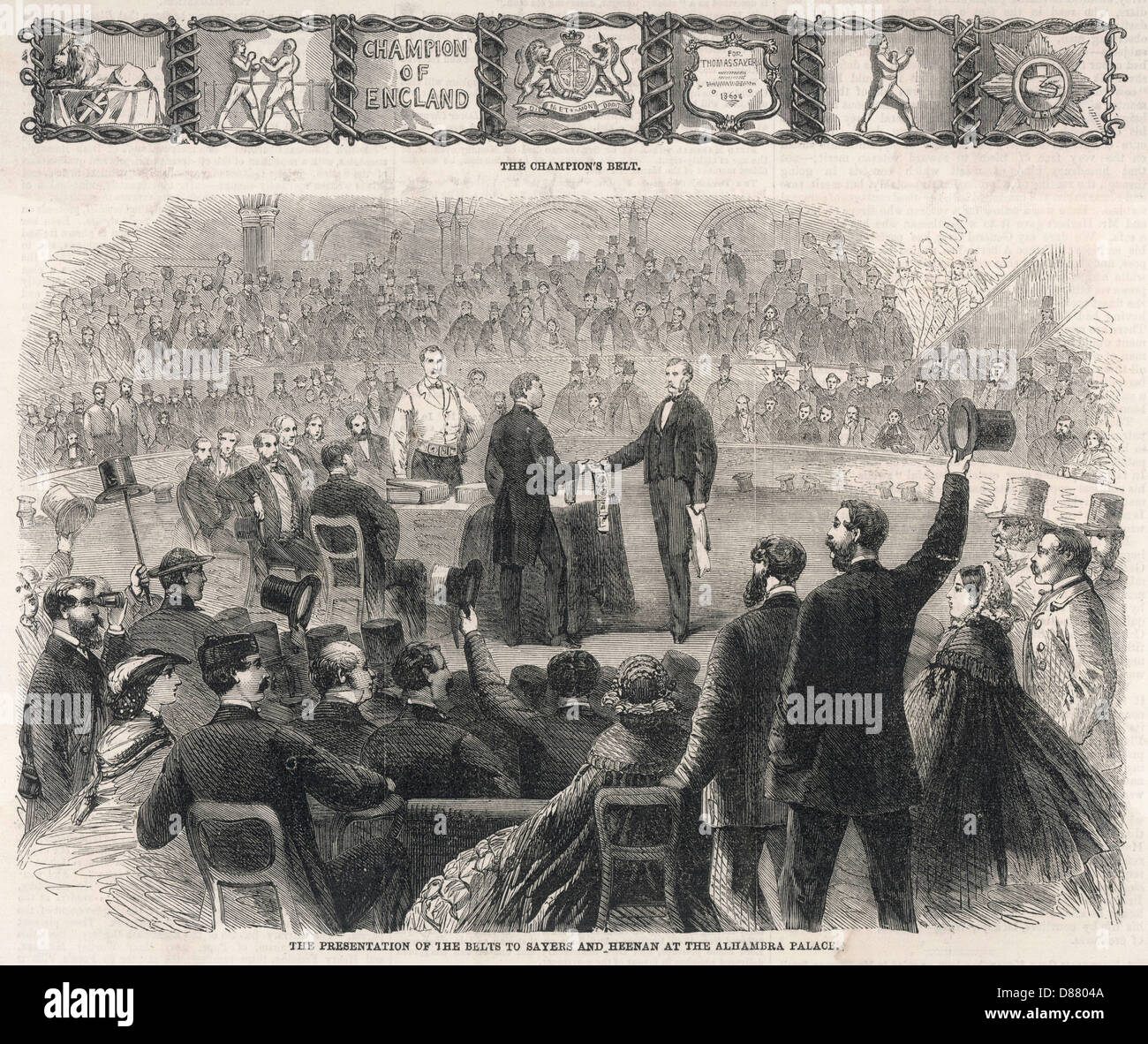 Tom sayers v john heenan hi-res stock photography and images - Alamy