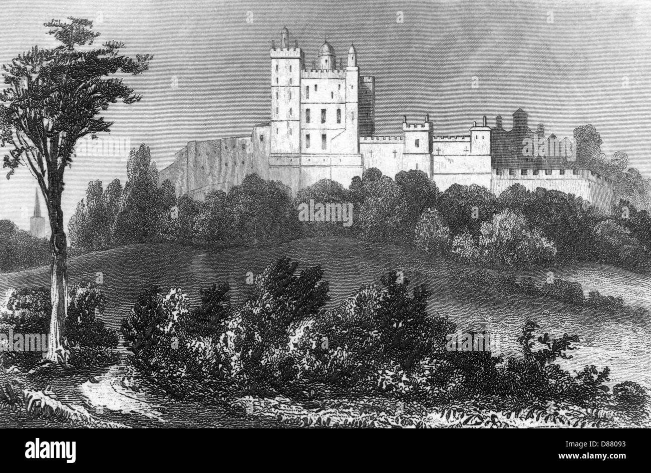 Bolsover Castle Black and White Stock Photos & Images - Alamy