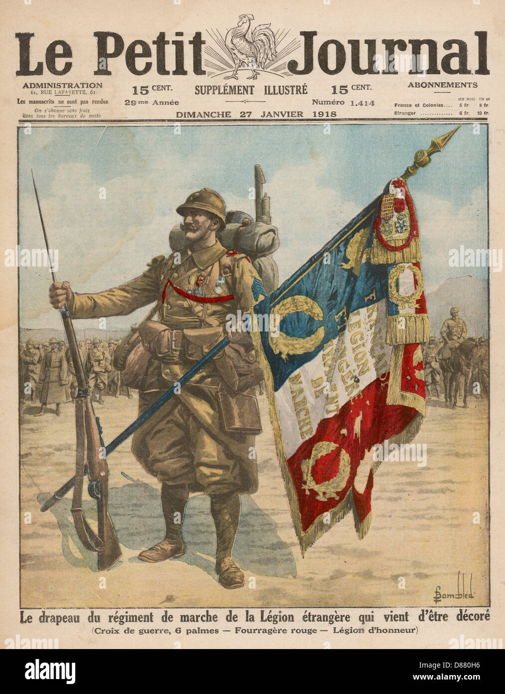 French foreign legion flag hi-res stock photography and images - Alamy