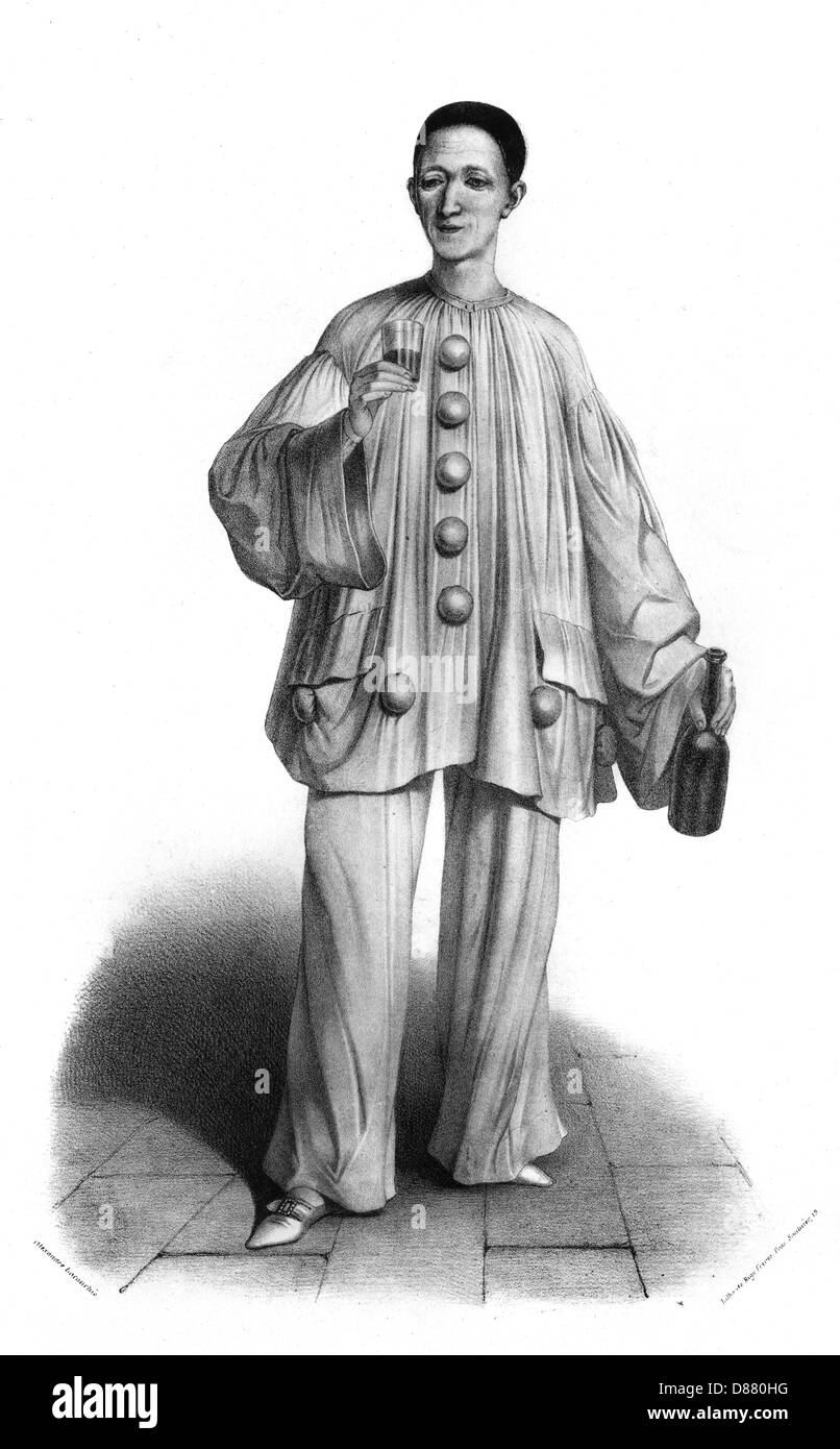 Commedia dell'arte pierrot Cut Out Stock Images & Pictures - Alamy