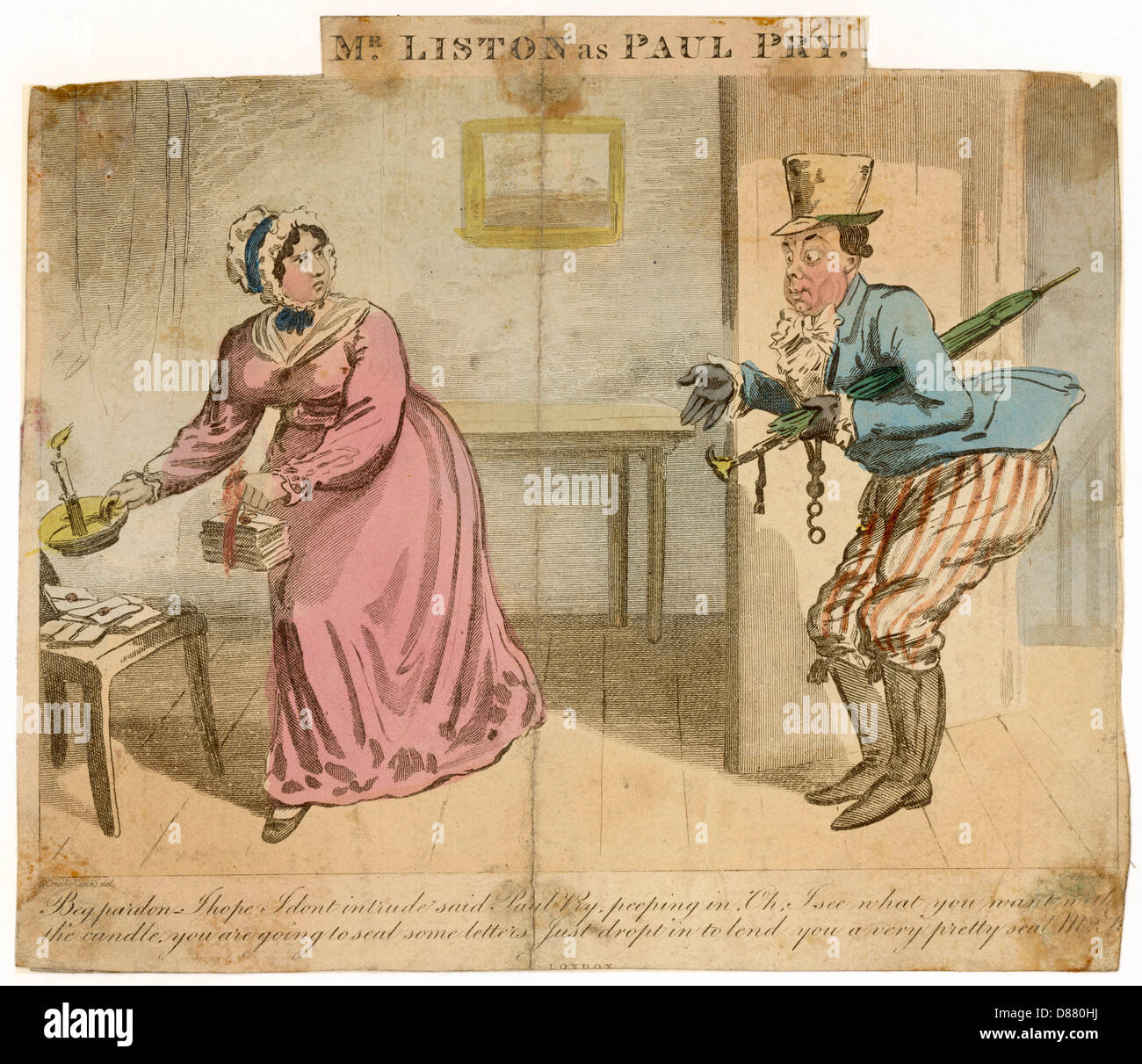 John Liston Paul Pry Stock Photo - Alamy