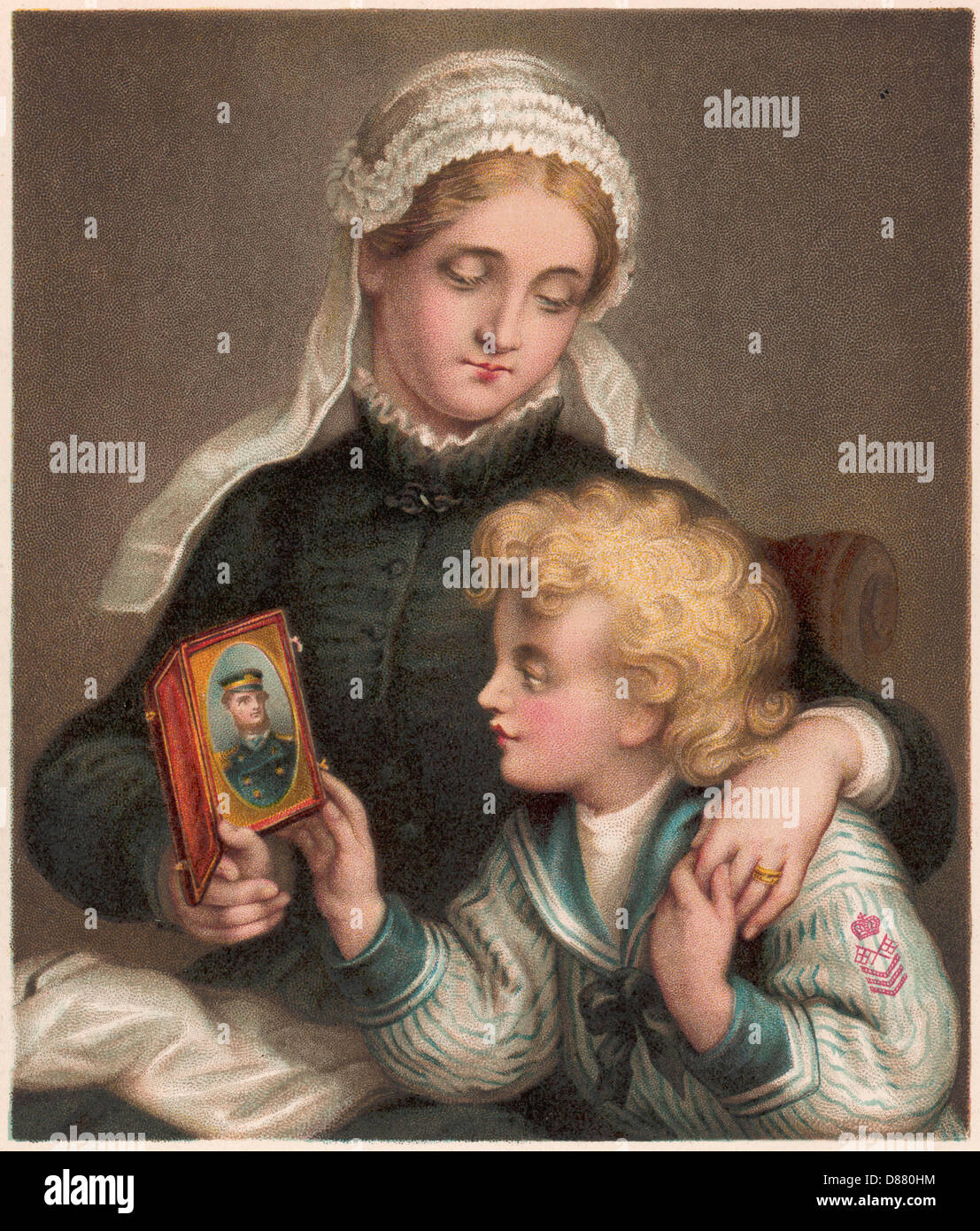 A WIDOW AND HER SON Stock Photo - Alamy