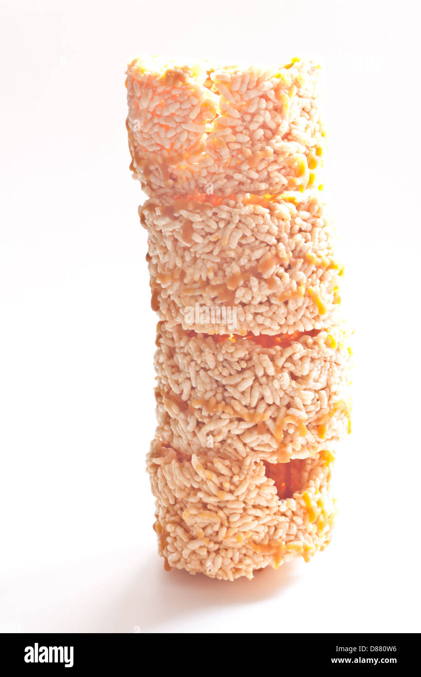 Cracker caramel coating Stock Photo - Alamy