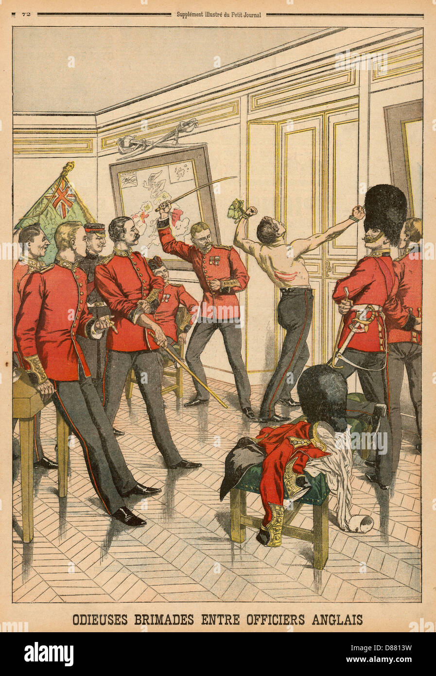 FLOGGING OF GUARDS 1903 Stock Photo - Alamy