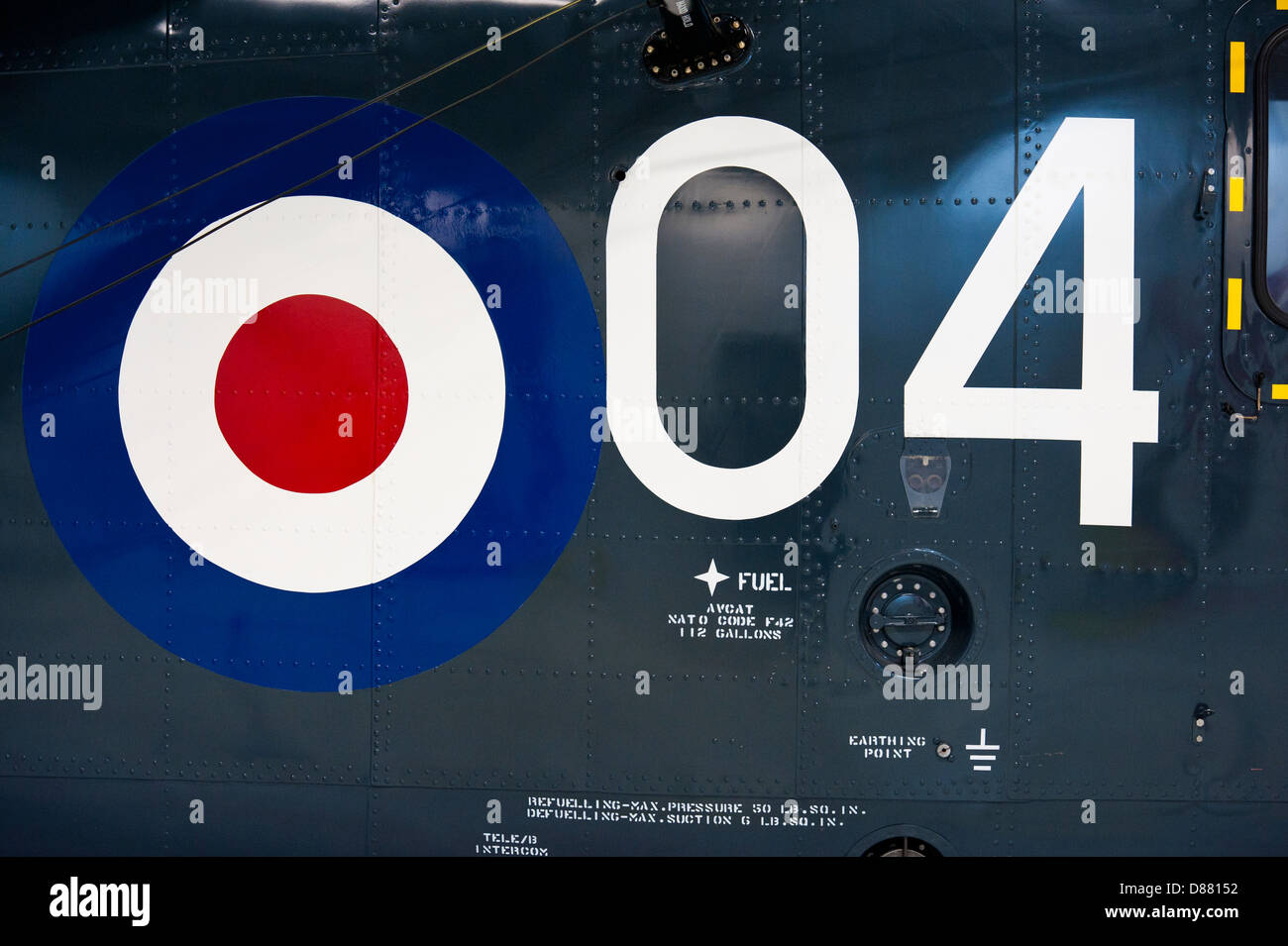 royal air force roundel on helicopter Stock Photo - Alamy