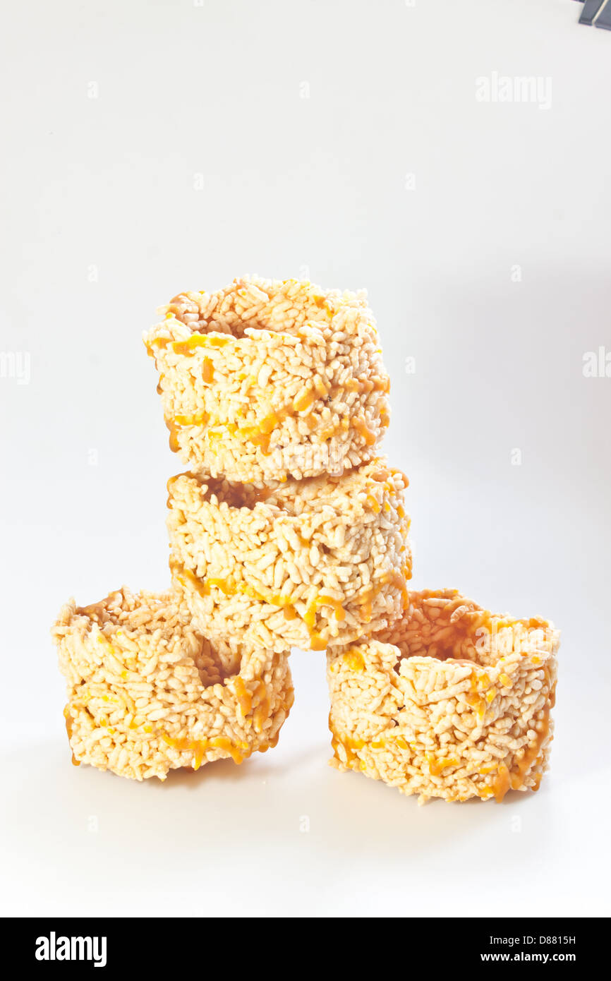 Cracker caramel coating Stock Photo - Alamy