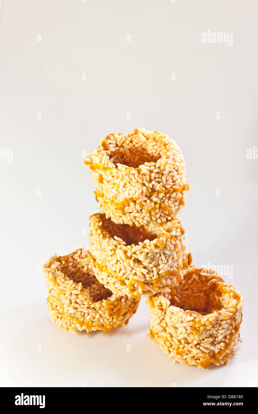 Cracker caramel coating Stock Photo - Alamy