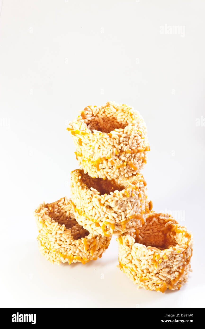 Cracker caramel coating Stock Photo - Alamy