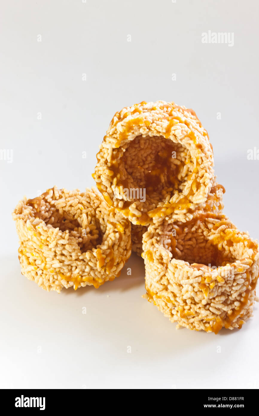 Cracker caramel coating Stock Photo - Alamy