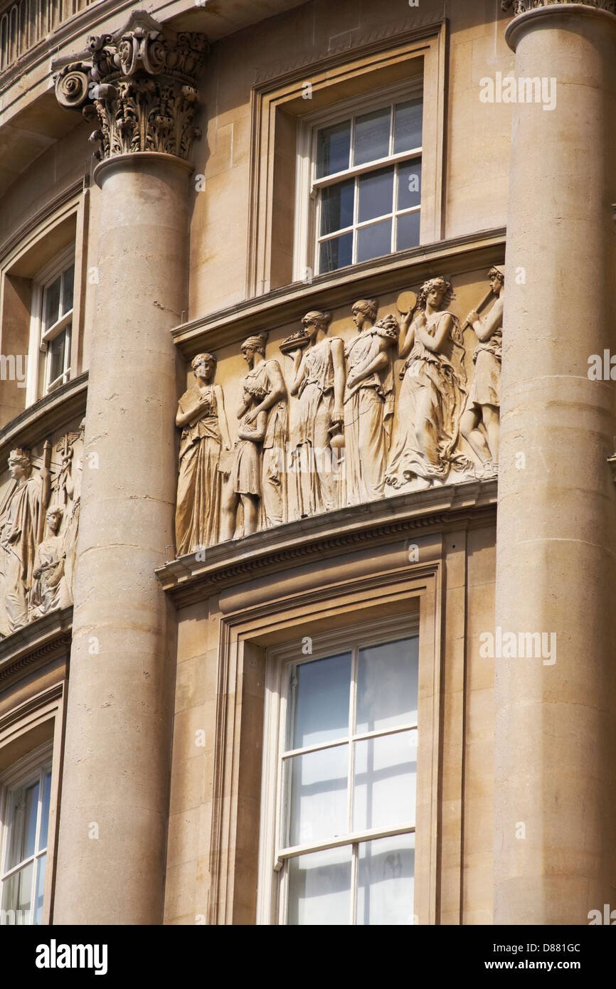 architecture detail at the Guildhall, Bath, Somerset UK in April Stock ...