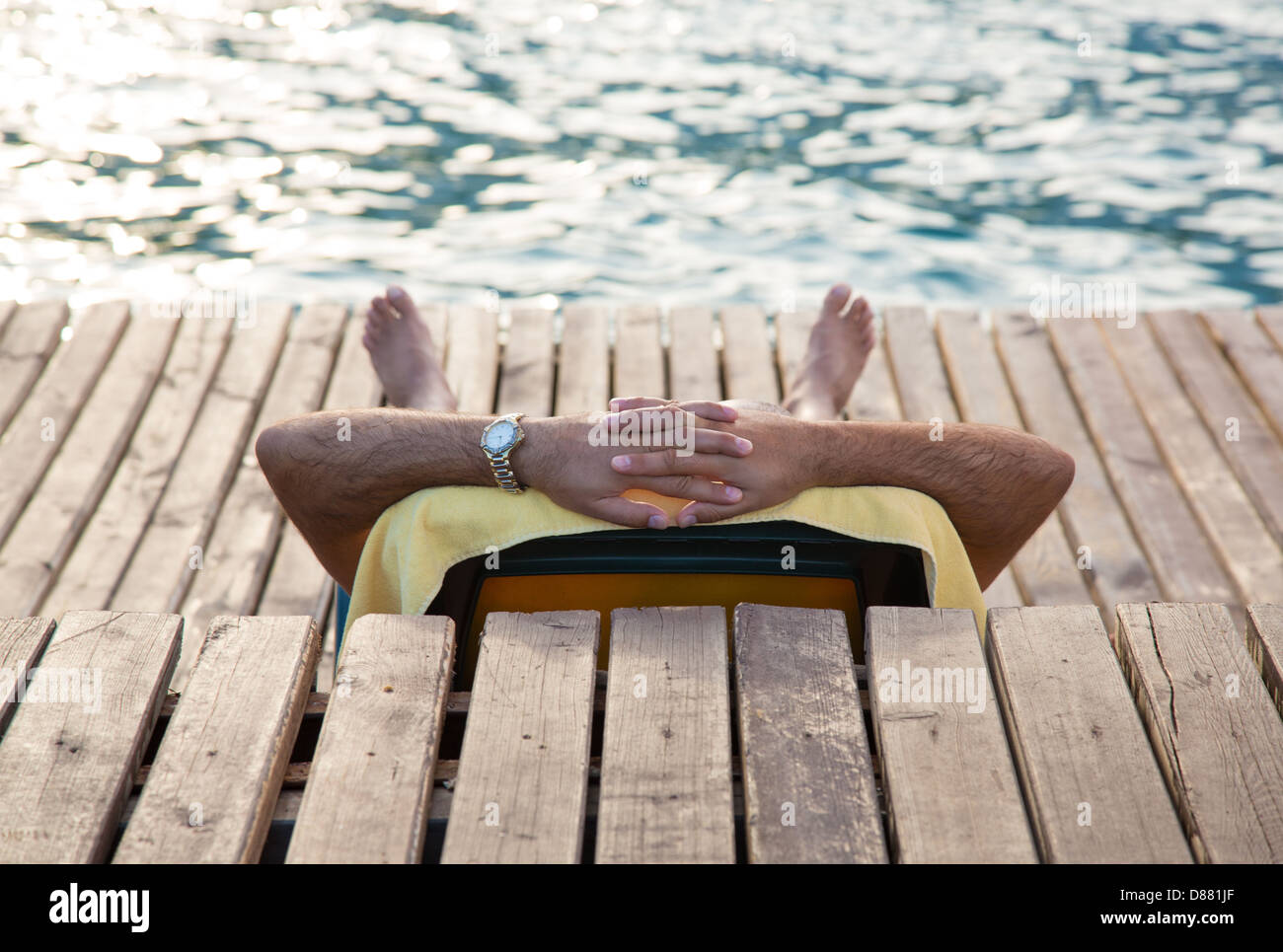 Getting a tan hi-res stock photography and images - Alamy