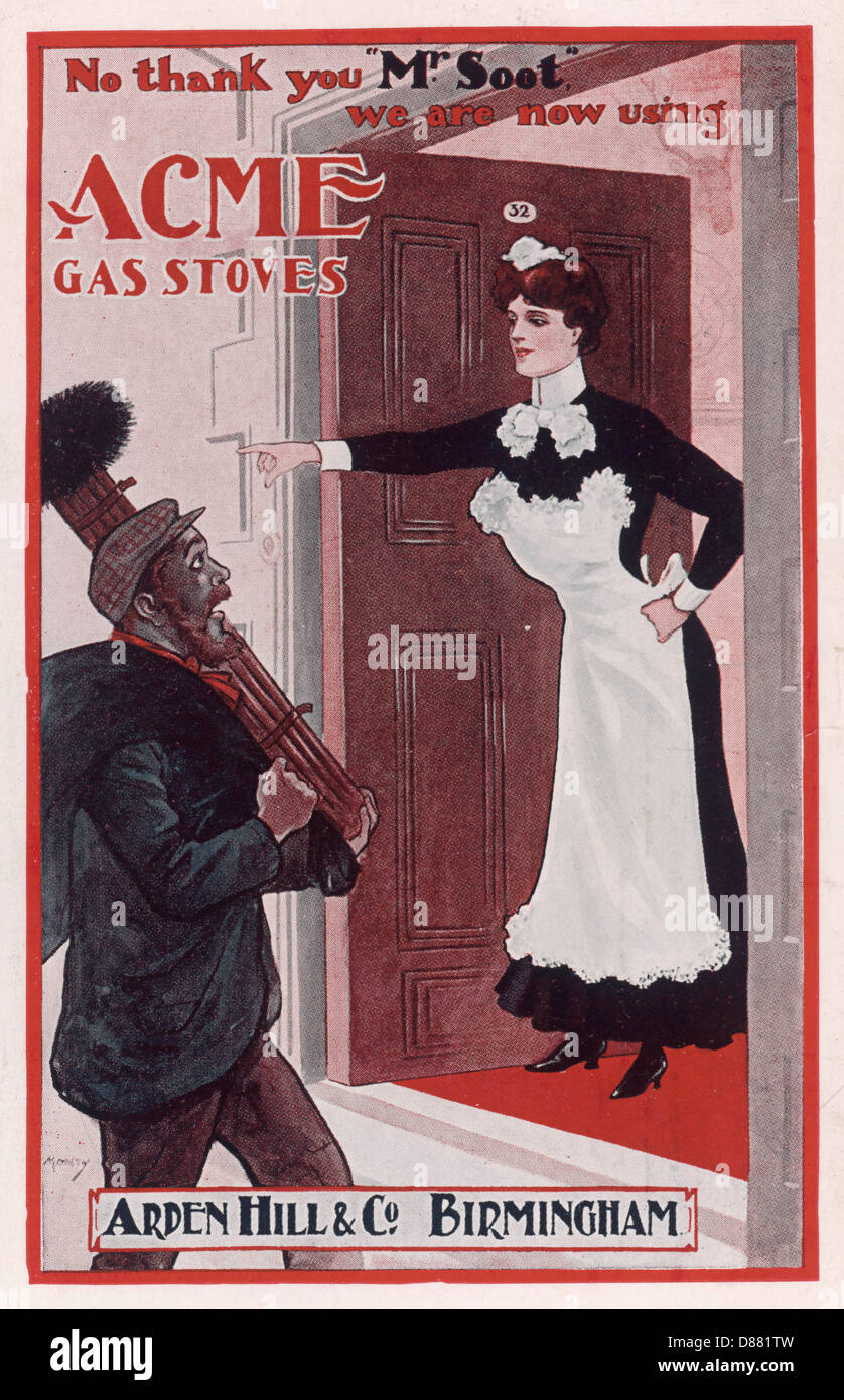 ADVERT GAS STOVE ACME Stock Photo - Alamy