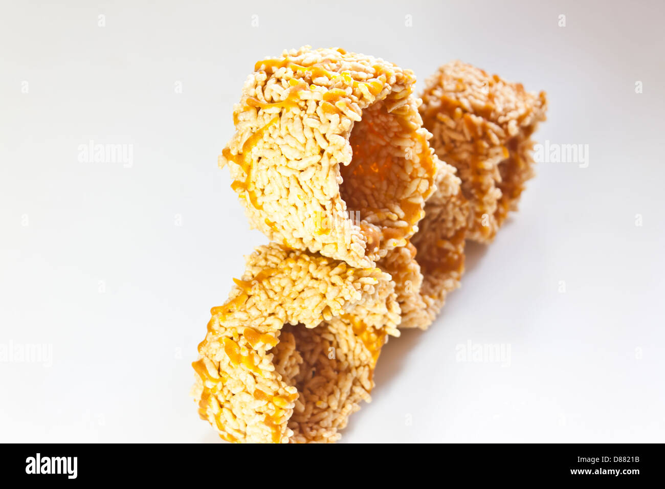 Cracker caramel coating Stock Photo - Alamy