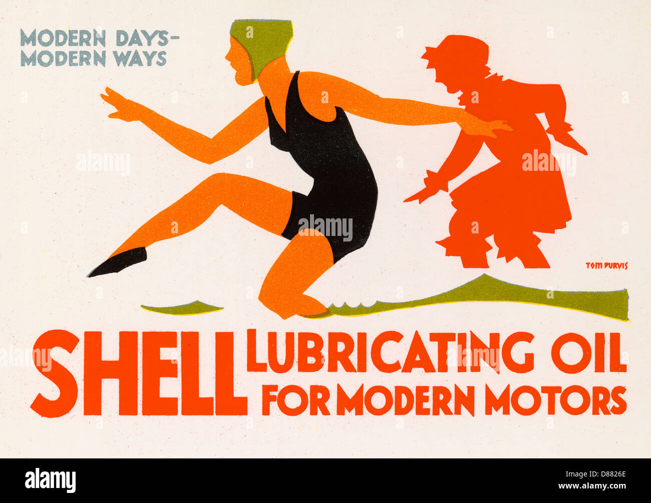 ADVERT/SHELL OIL 1929 Stock Photo - Alamy