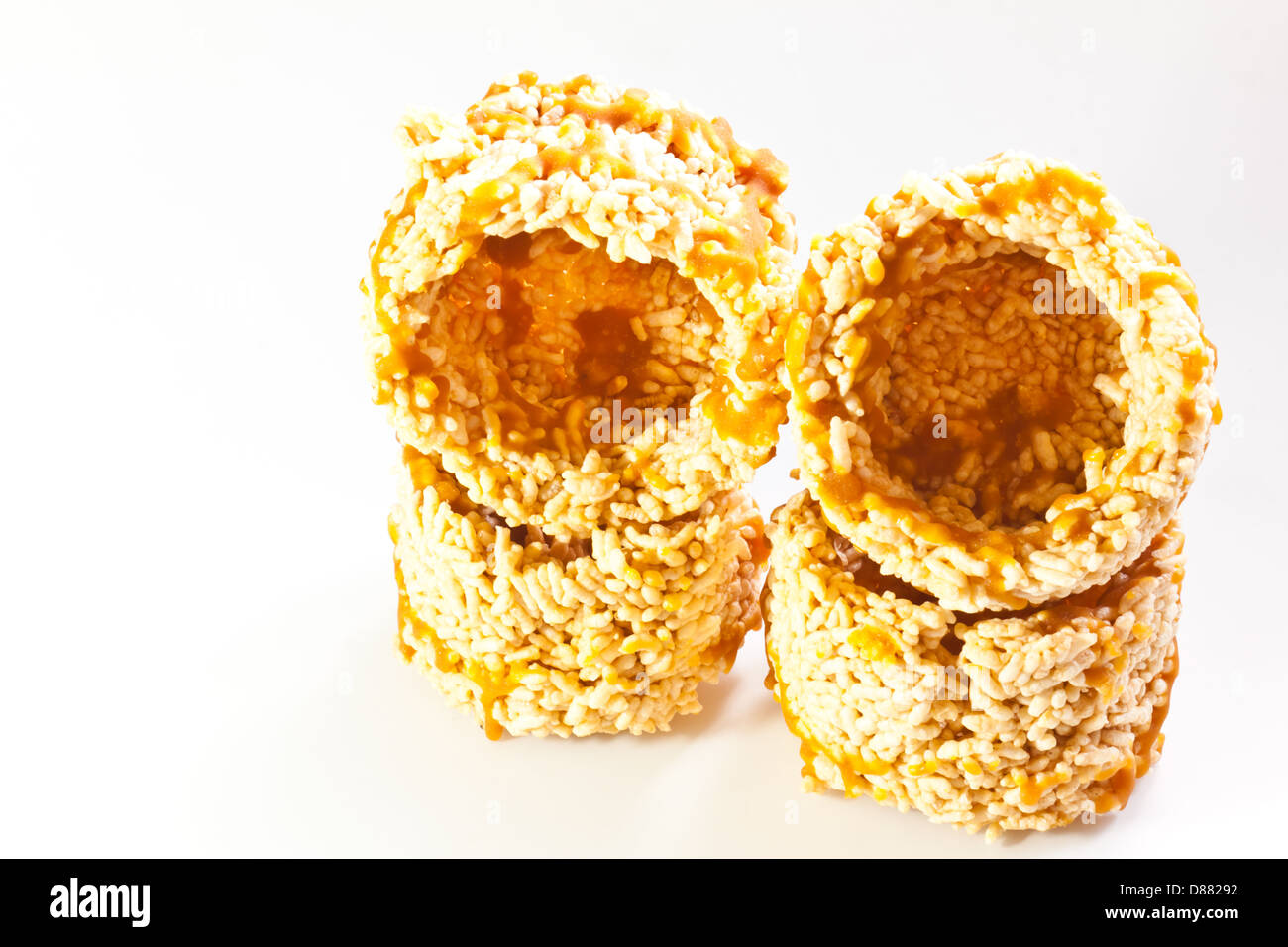 Cracker caramel coating Stock Photo - Alamy