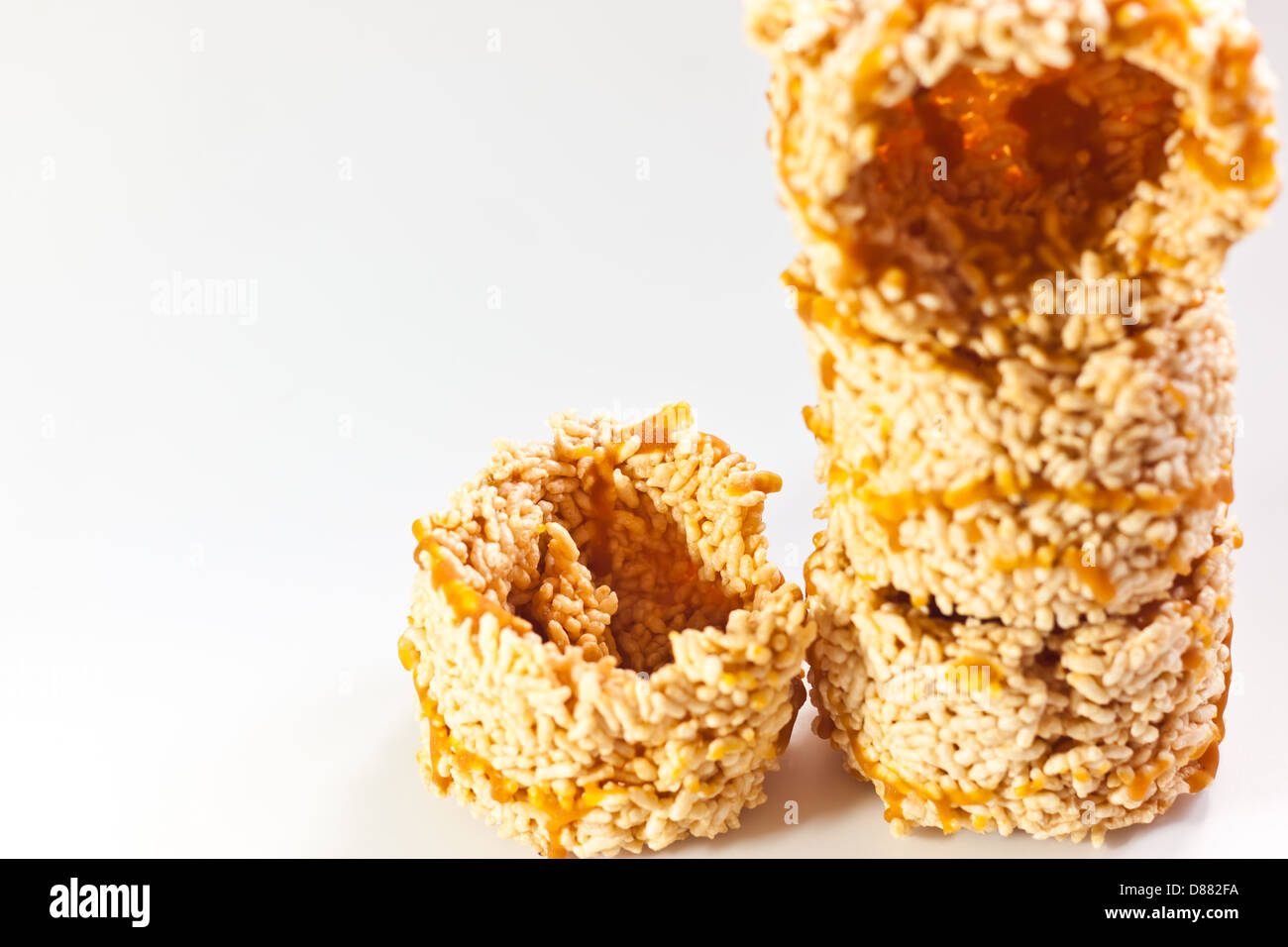 Cracker caramel coating Stock Photo - Alamy