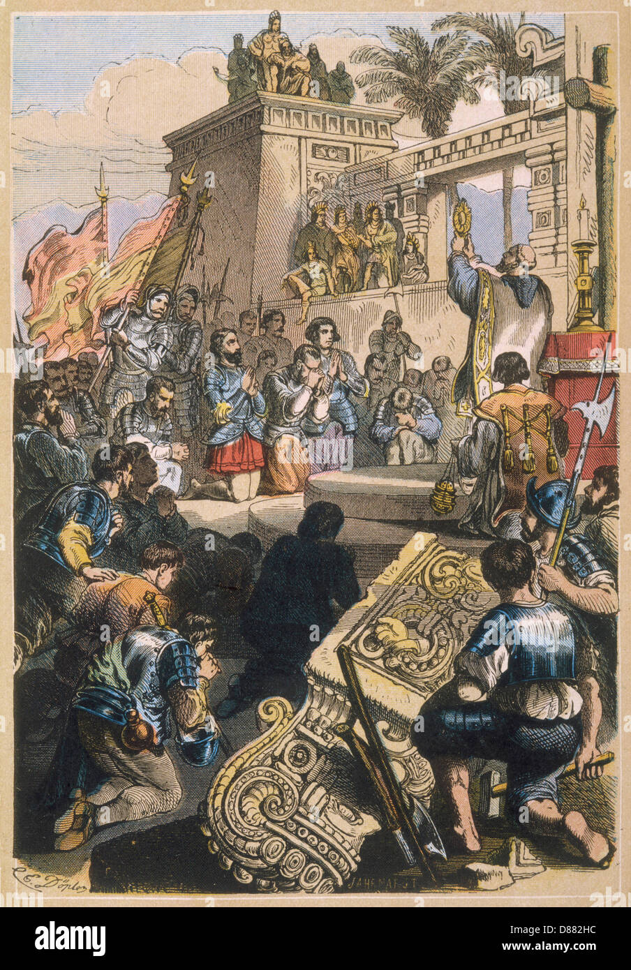 SPANIARDS MASS, MEXICO Stock Photo - Alamy