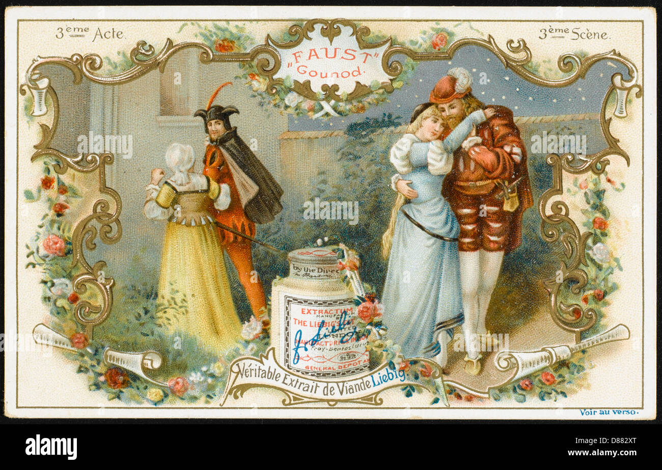 ADVERT/LIEBIG BEEF CARD Stock Photo - Alamy