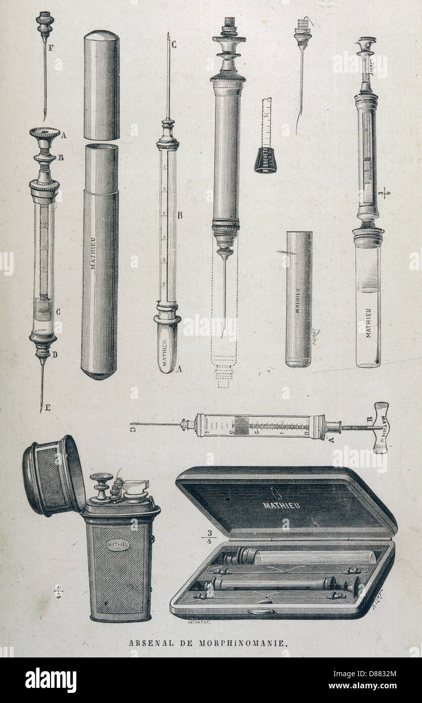 Morphine syringe historical hi-res stock photography and images - Alamy