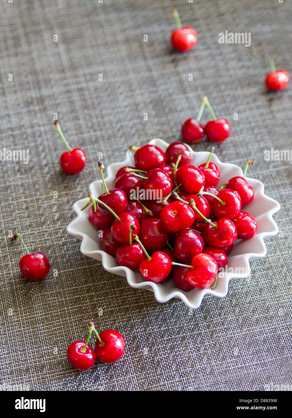 Juicy and fresh, organic cherries Stock Photo - Alamy