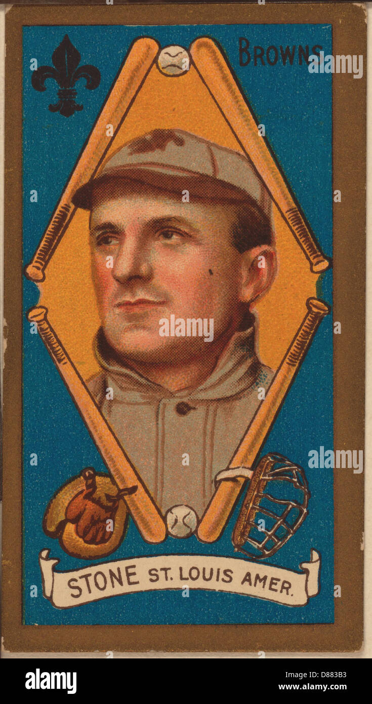 George Stone baseball card Stock Photo - Alamy