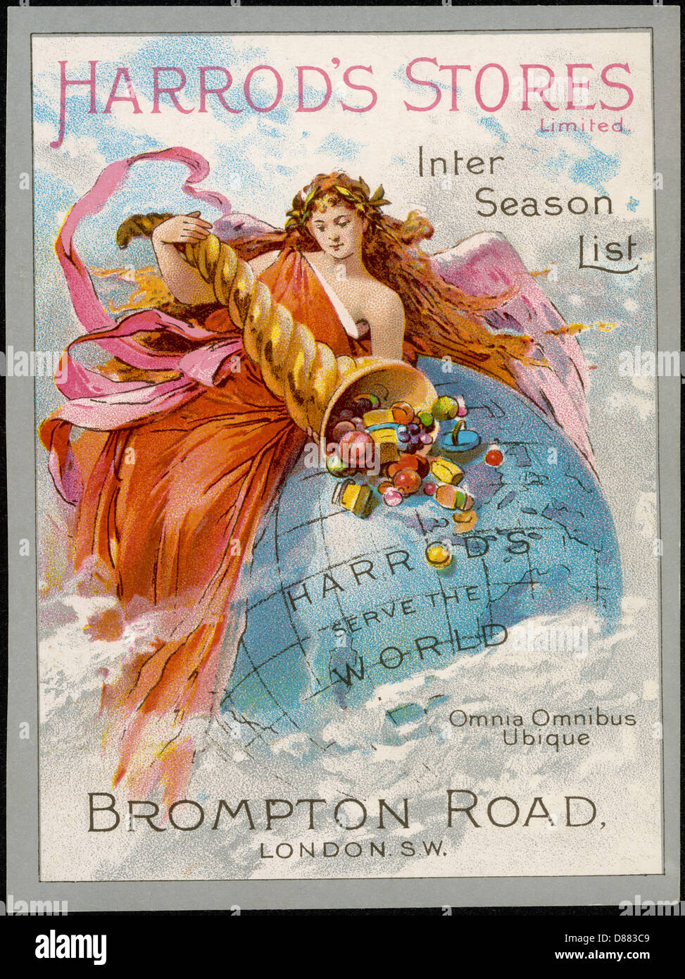 Advert Harrods Stores Stock Photo - Alamy