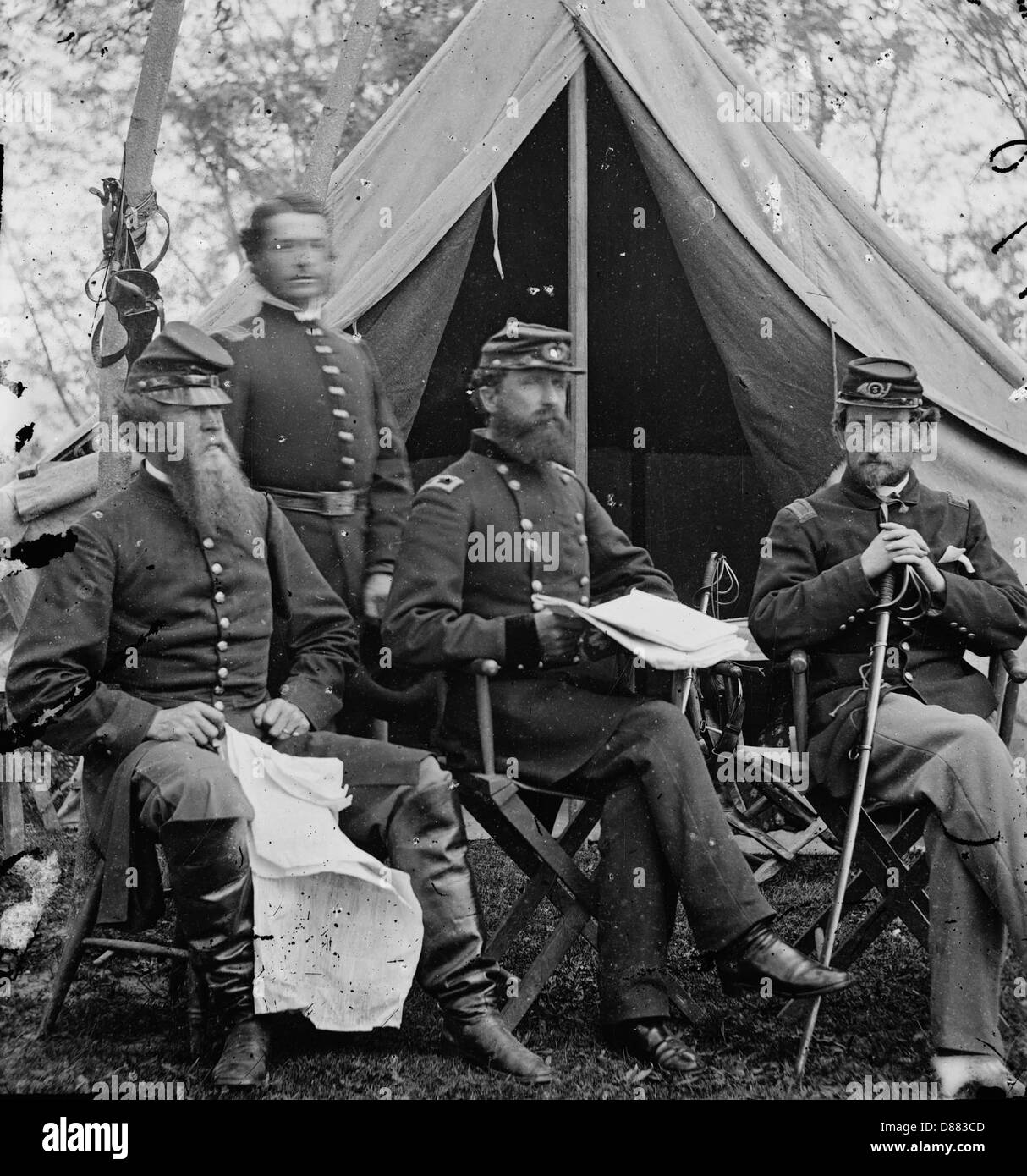 George Sykes and staff - Brady-Handy Stock Photo - Alamy