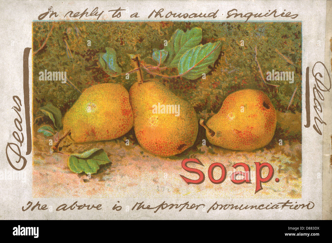Advert Pears Soap High Resolution Stock Photography and Images - Alamy