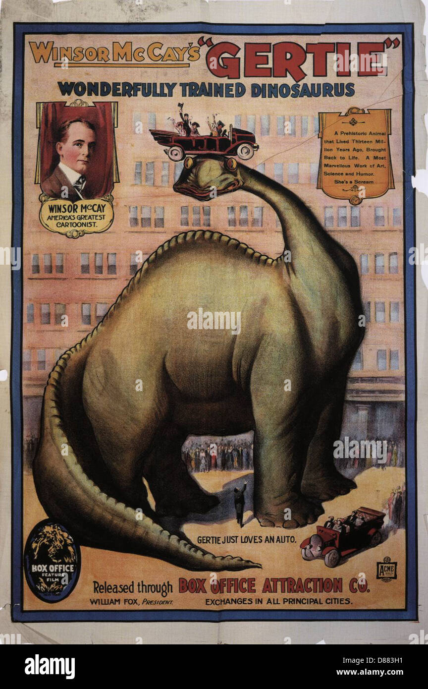 Gertie the Dinosaur poster Stock Photo - Alamy