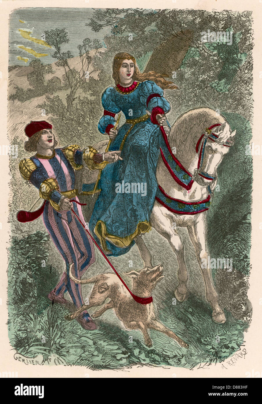 Hunting Dress 1450 Stock Photo - Alamy