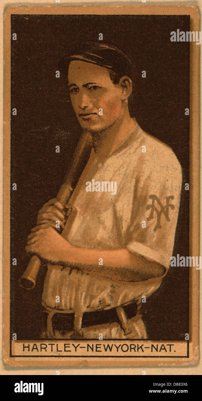 Grover Hartley baseball card Stock Photo - Alamy