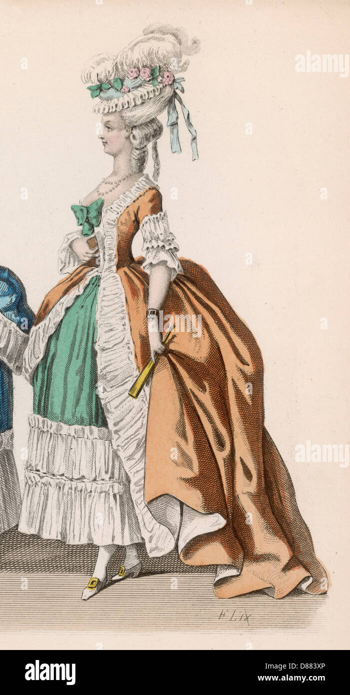 FRENCHWOMAN 1780 - 2 Stock Photo - Alamy