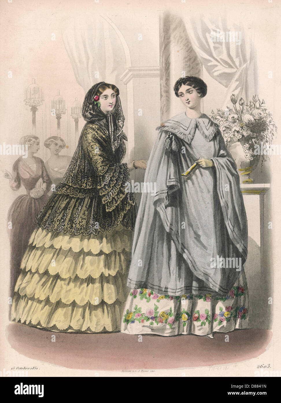 COSTUME OCTOBER 1851 Stock Photo - Alamy