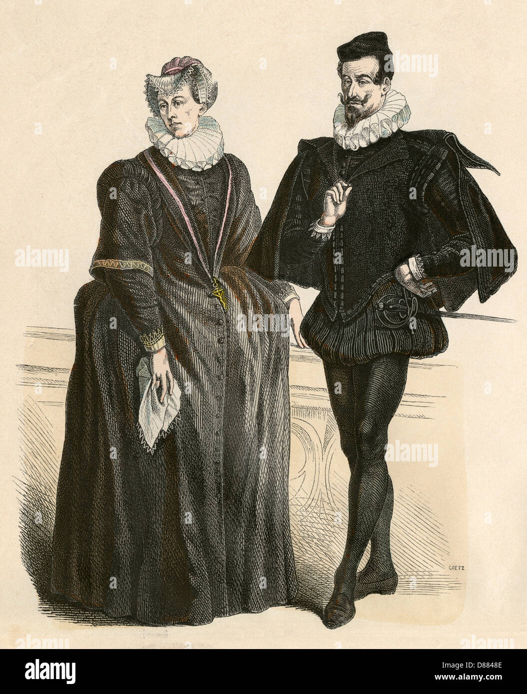 GERMAN NOBLES 1550 Stock Photo - Alamy