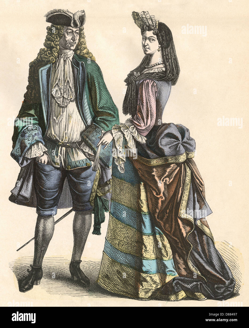 Well to Do French Couple Stock Photo - Alamy