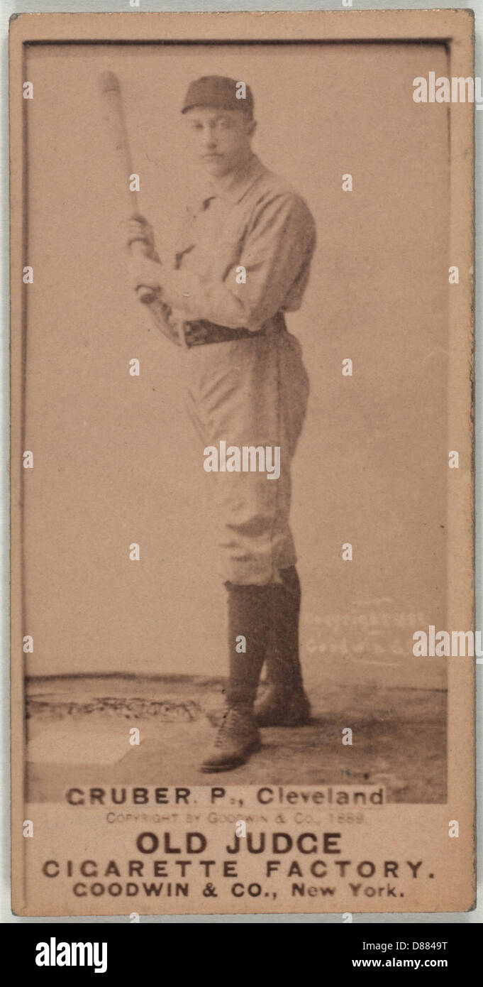 Henry Gruber baseball card Stock Photo - Alamy