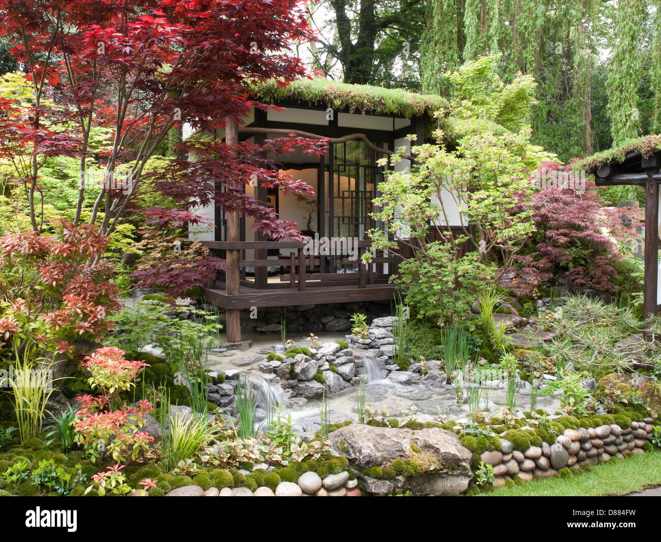 London, UK. 20th May 2013. An Alcove (Tokonoma) Garden. London, UK ...