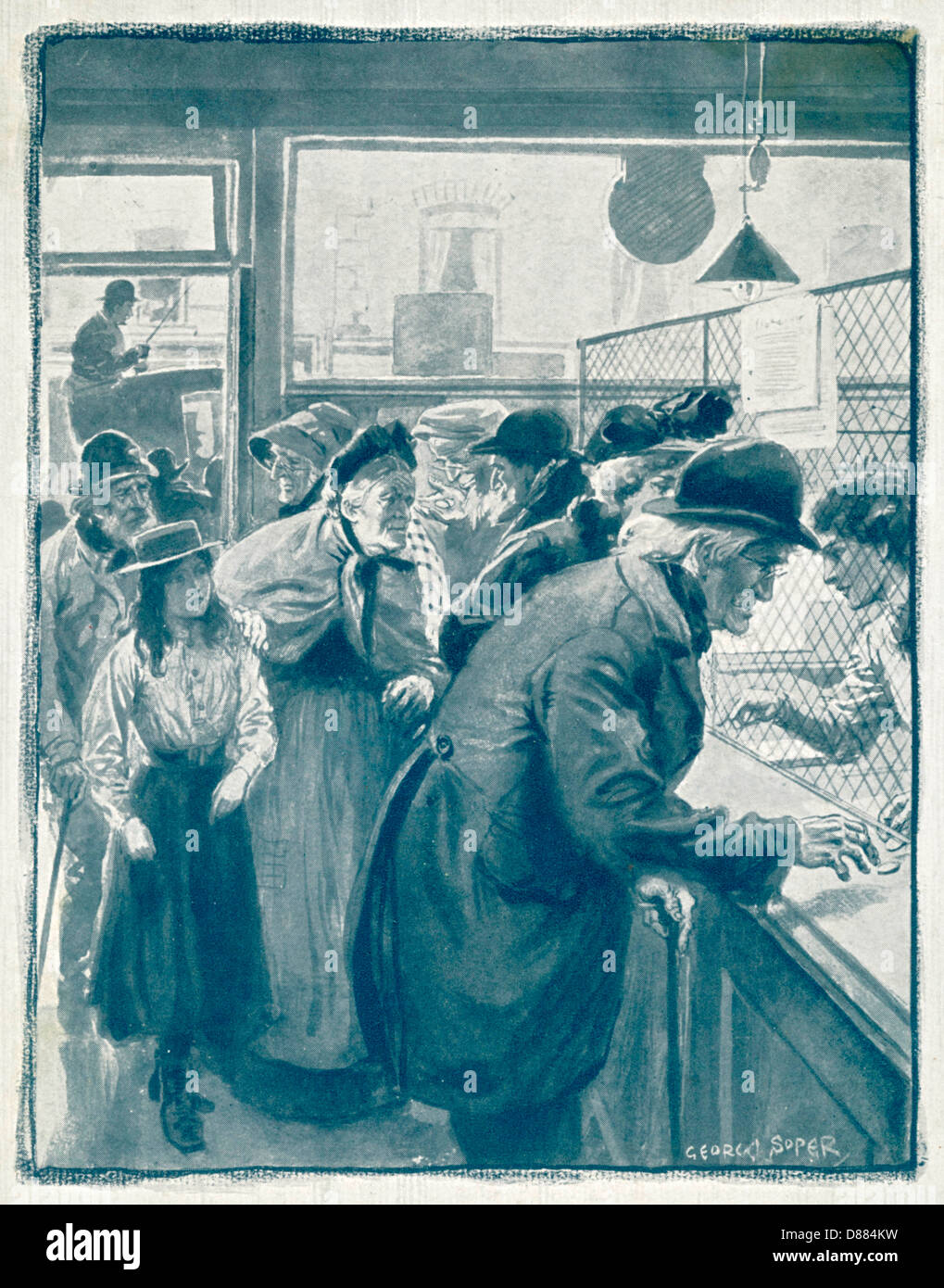 OLD AGE PENSIONS 1909 Stock Photo - Alamy