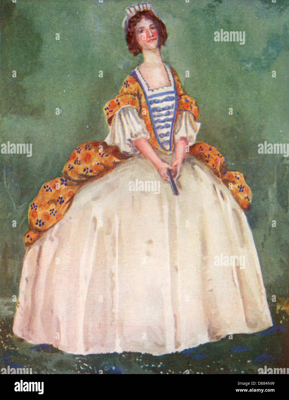 English Woman of 1710 Stock Photo - Alamy