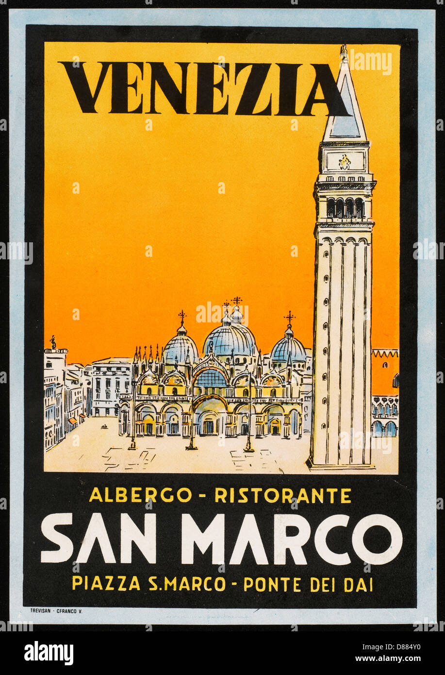 Label San Marco Venice Stock Photo - Alamy