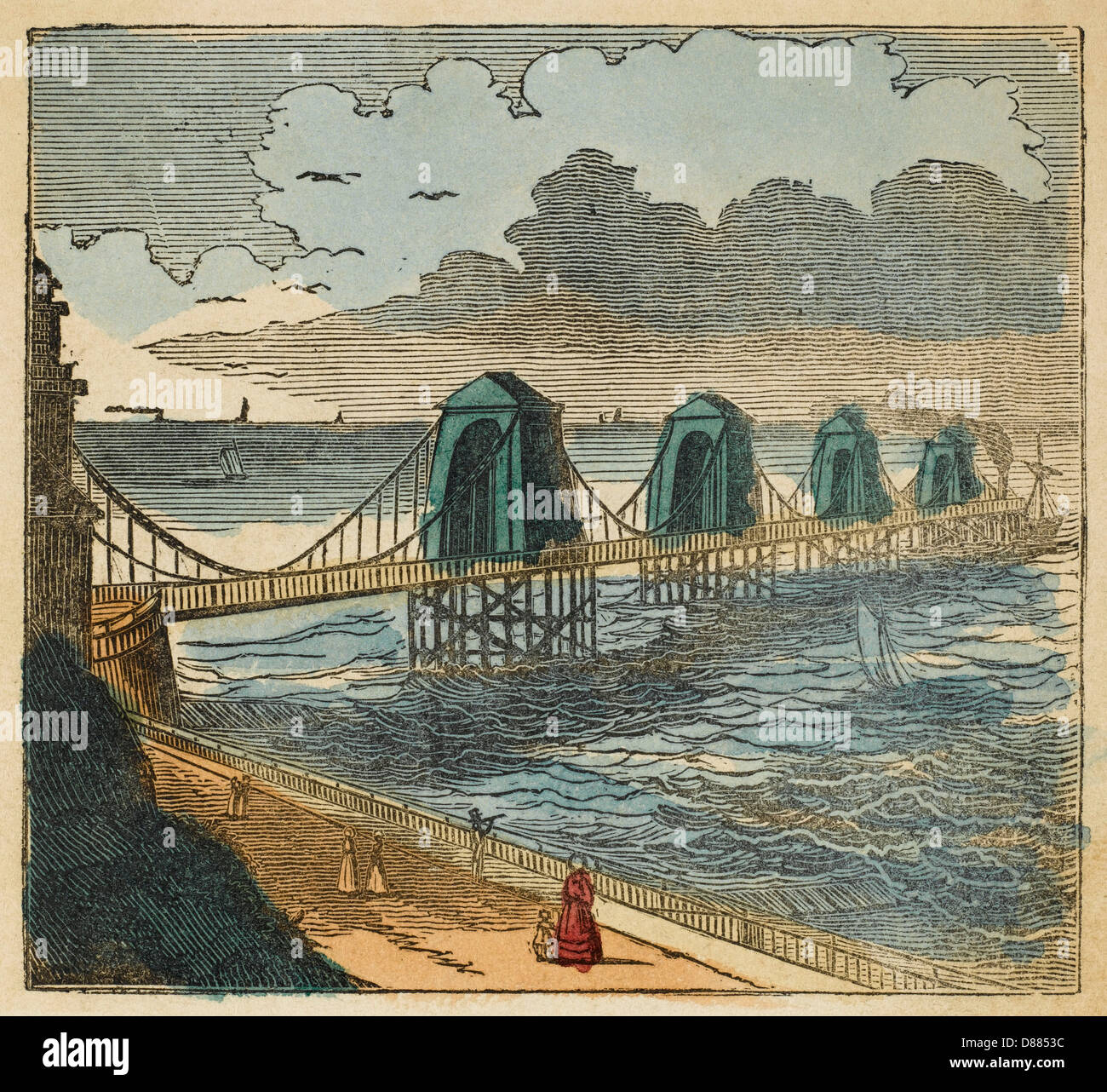 BRIGHTON/CHAIN PIER 1841 Stock Photo - Alamy