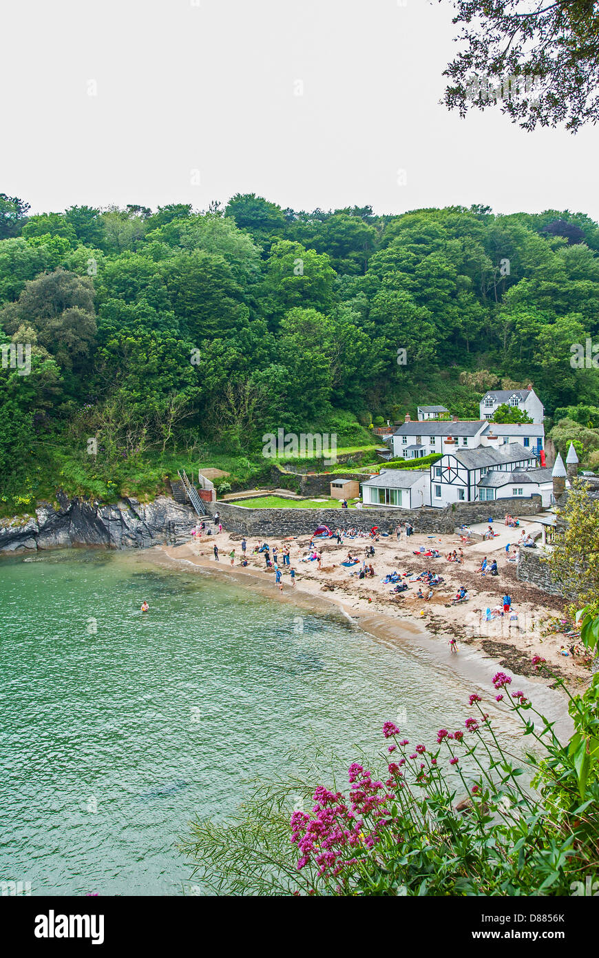 Readymoney cove near Fowey in Cornwall, UK Stock Photo - Alamy