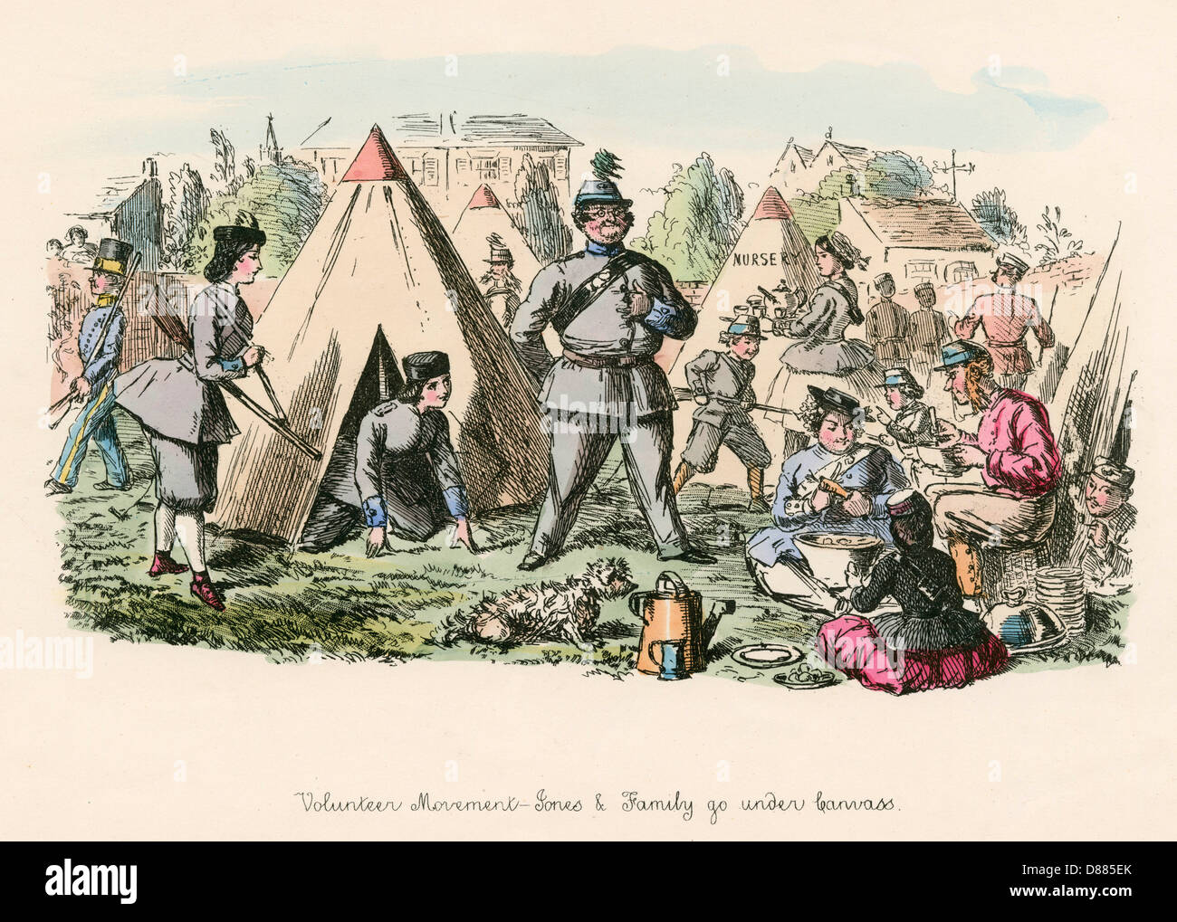 WOMEN VOLUNTEERS 1861 Stock Photo - Alamy