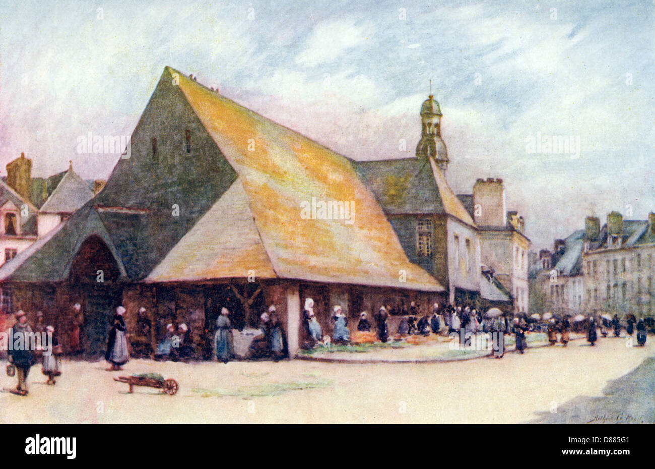 OLD MARKET HALL/AURAY Stock Photo - Alamy
