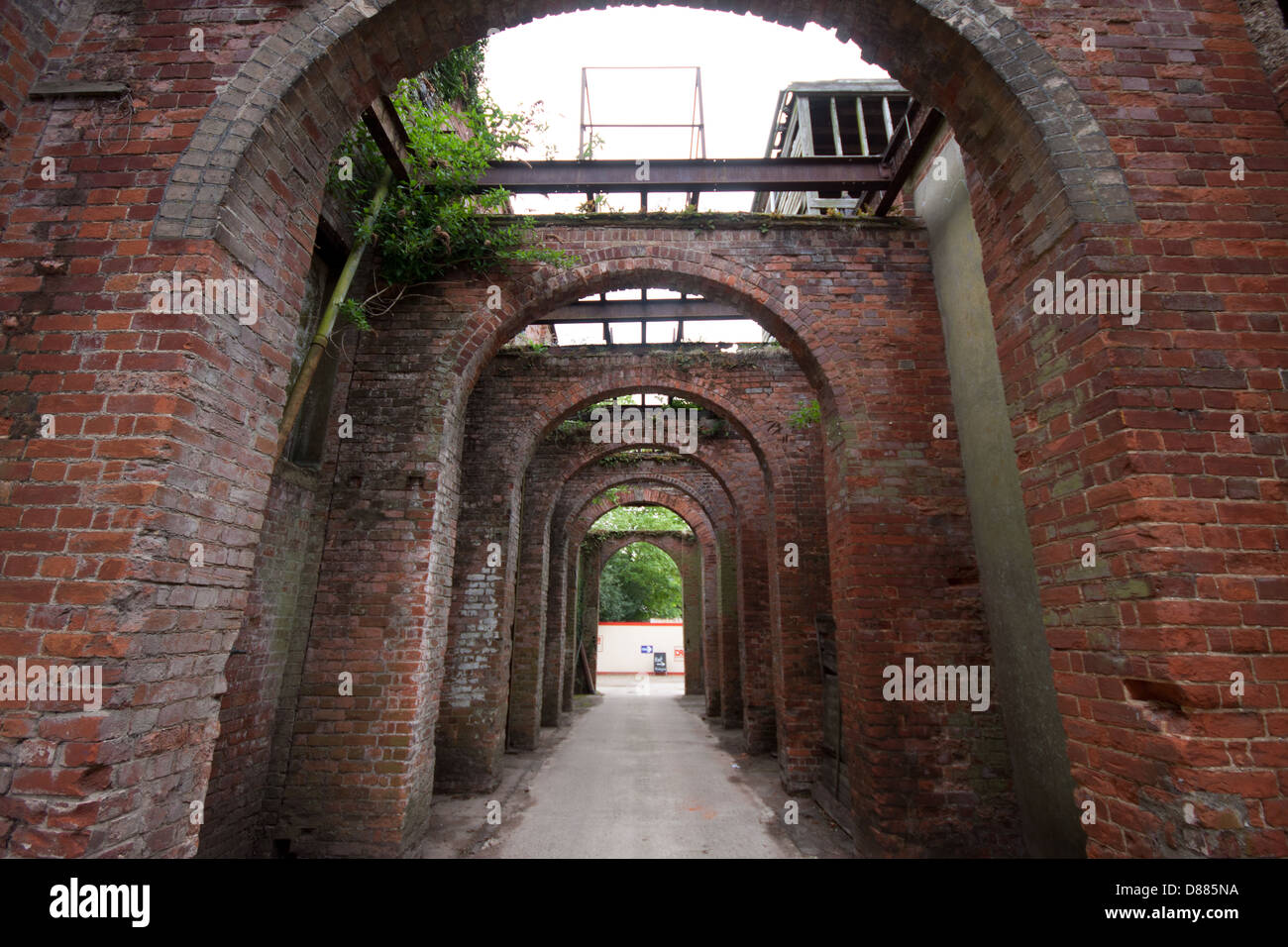 Run down Archway at Snape Maltings, Suffolk Stock Photo - Alamy