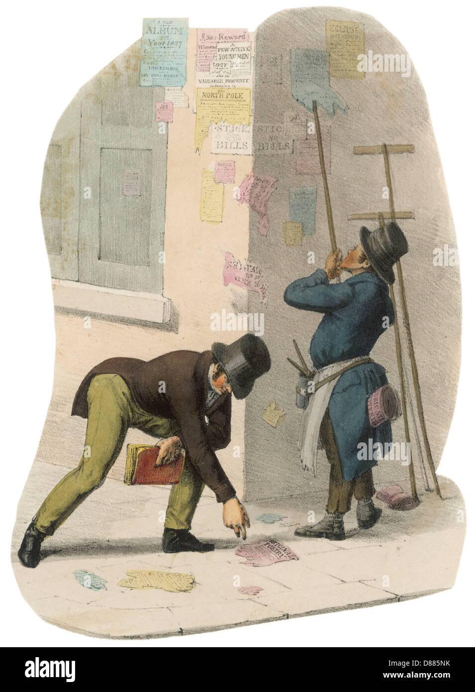 ADVERT/BILL POSTER 1827 Stock Photo - Alamy