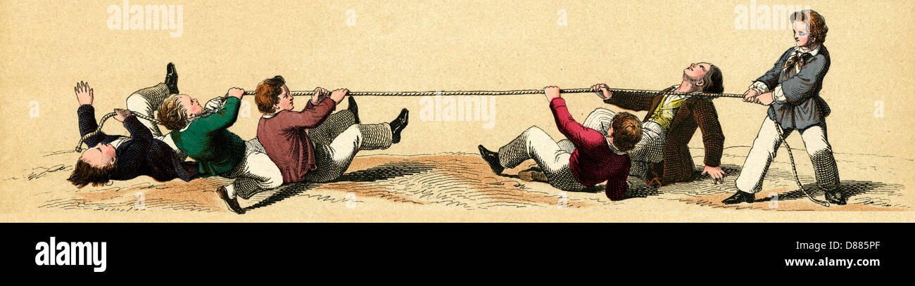 Tug Of War Stock Photo - Alamy